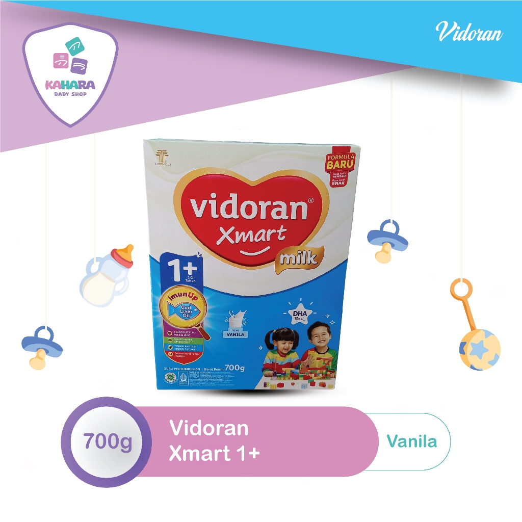 Jual Vidoran Xmart Milk 1+ Vanila 700g | Shopee Indonesia