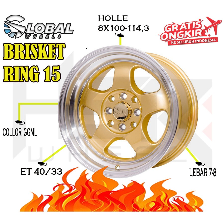 Jual Velg Mobil Celong HSR Brisket Ring 15 Avanza Kijang Livina Vios Mobilio Yaris Corolla ...