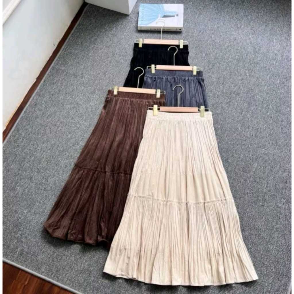 Jual ( 190) Pleated Skirt9 - Rok Plisket Lidi Mayung / Rok Plisket Cabang Premi / Pleated Skirt ...