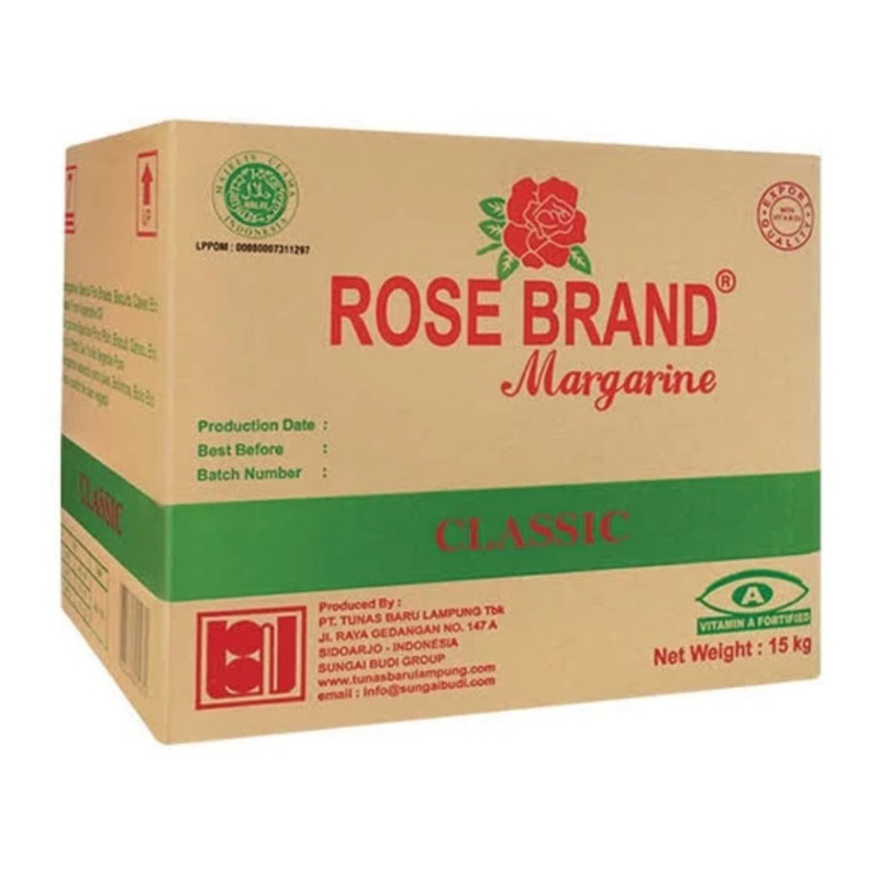 Jual Margarin Classic Rosebrand 15kg (Dus) | Shopee Indonesia