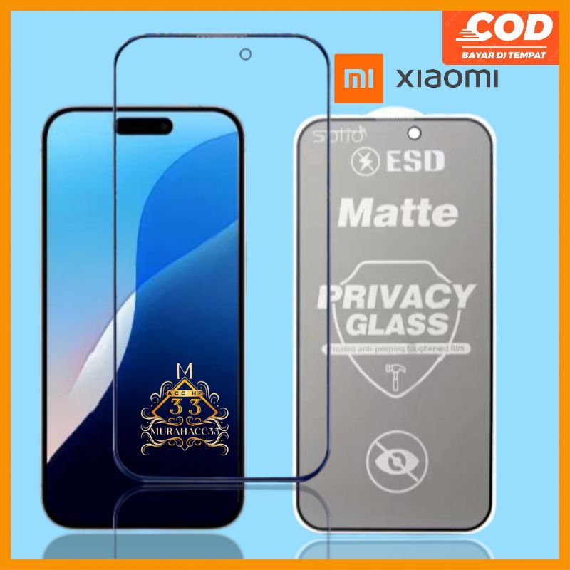 Jual ESD Matte Glass Privacy Premium Phocophone X6 Pro C65 C40 X3 X3 ...