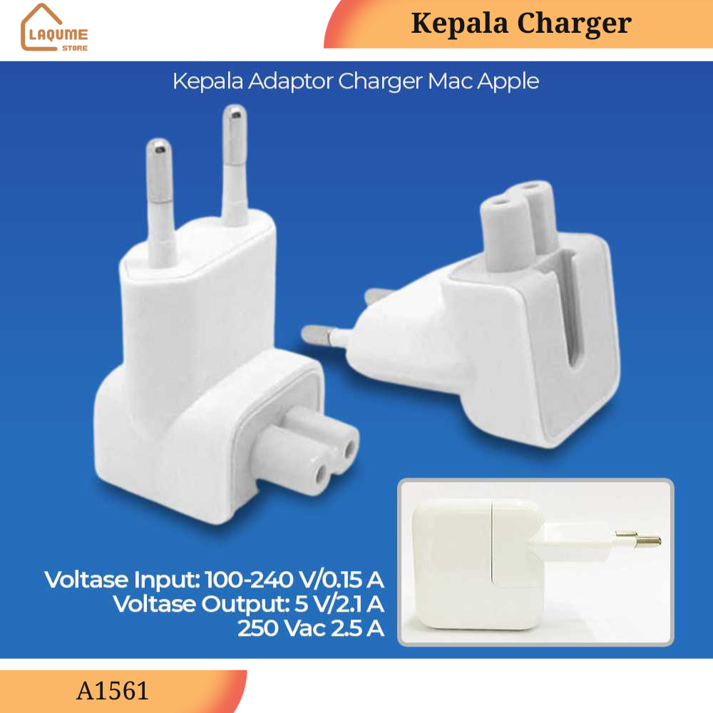 Jual Kepala Charger Adaptor EU Plug Duckhead for Magsafe Macbook ...