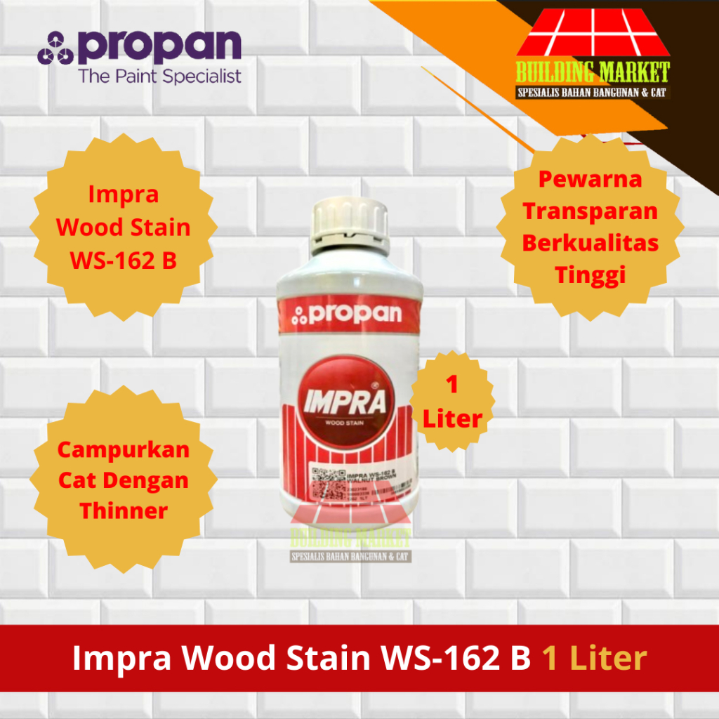 Jual PLITUR KAYU PROPAN WOOD STAIN PROPAN IMPRA POLITUR PELITUR 1 LITER ...
