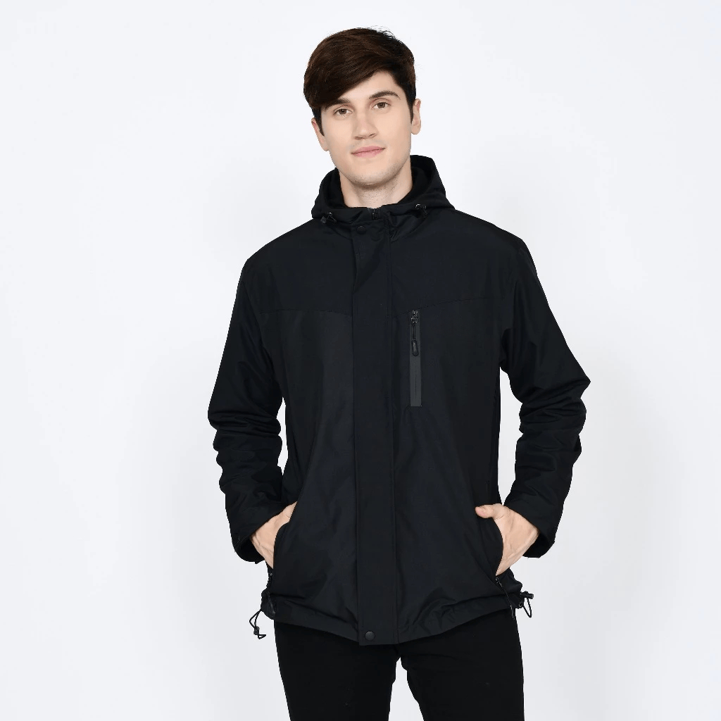 Jual Jaket Parasut Pria Windbreakers Outdoor Waterproof Bahan Taslan ...