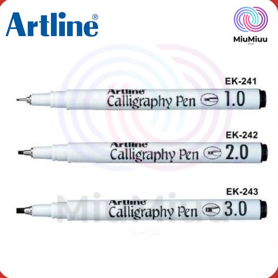 Jual PAKET MEWAH PULPEN KALIGRAFI IGRAPHY PEN ARTLINE EK241 1MM EK243 ...