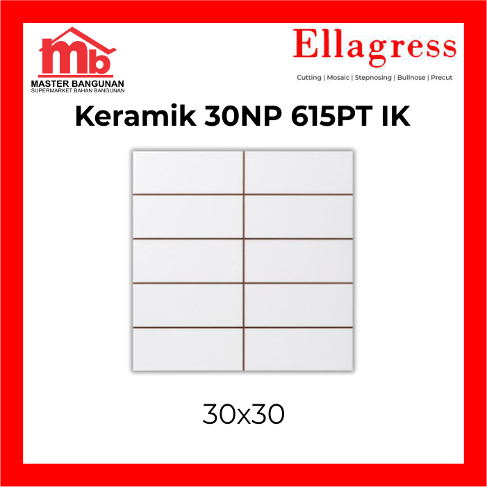 Jual Keramik ELLAGRESS Motif 30NP615PT-IK 30x30 | Shopee Indonesia
