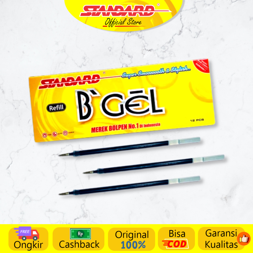 Jual Standard - Refill Pulpen BGel 0.5 ( Isi Pulpen / Pena / Ballpoint ...