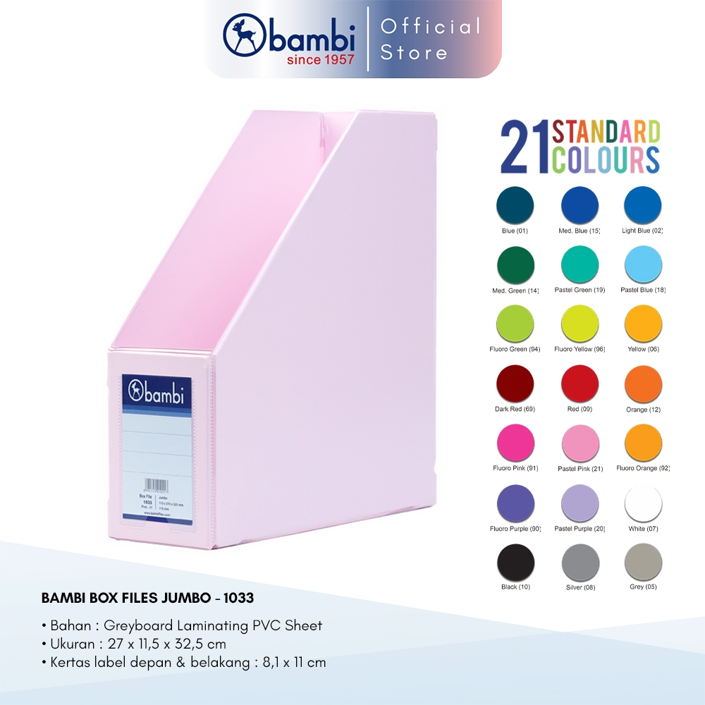 Jual Bambi Box File Dokumen / Magazine File 11,5 cm - 1033 | Shopee ...