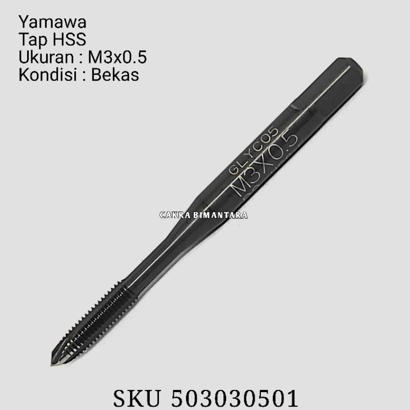 Jual Yamawa tap M3x0.5 pembuat mur M3 x 0.5 untuk baut standar kunci 6 | Shopee Indonesia