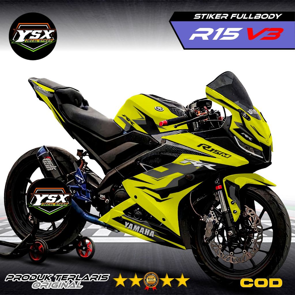 Jual Decal R15 V3 Stiker fullbody Desain Livery bmw 2 | Shopee Indonesia