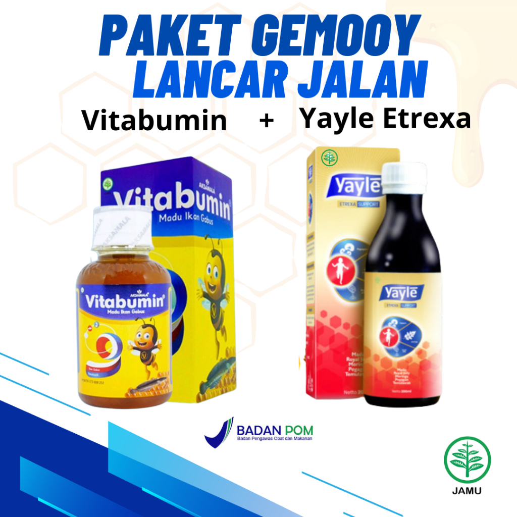Jual PAKET KOMPLIT VITAMIN VITABUMIN & YAYLE ETREXA UNTUK LAHAP MAKAN ...