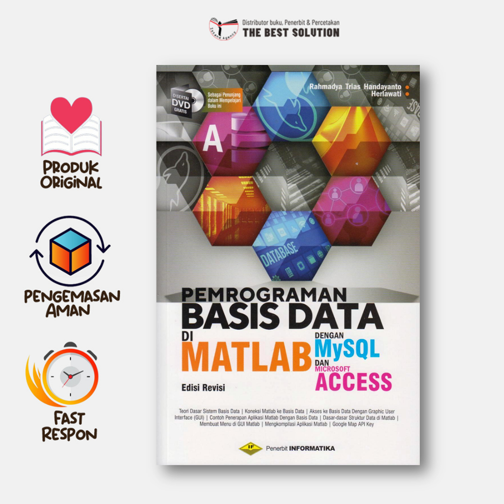 Jual Pemrograman Basis Data Di Matlab Dengan Mysql Dan Microsoft Access