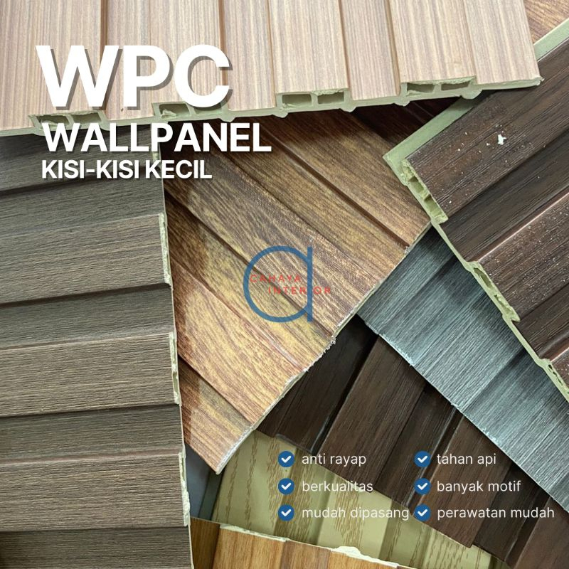 Jual Woodpanel WPC Kecil 15cm X 300cm Untuk Dinding Backdrop TV // KEMASAN AMAN FREE PACKING ...