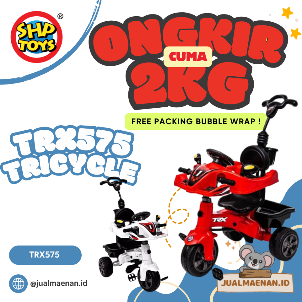 Jual shp trx 575 sepeda anak roda tiga goes dorongan besi shp trx575 | Shopee Indonesia