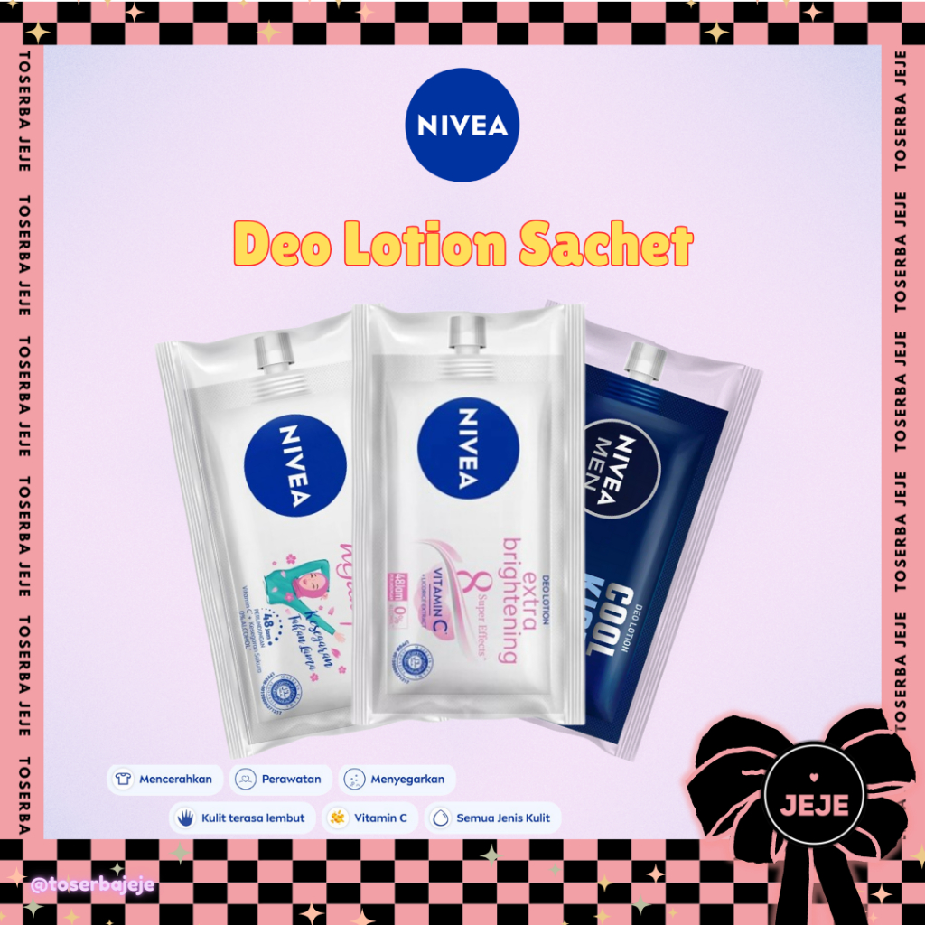 Jual NIVEA Deodorant Deo Lotion Sachet 9ml | Men Ice Cool | Hijab Fresh ...