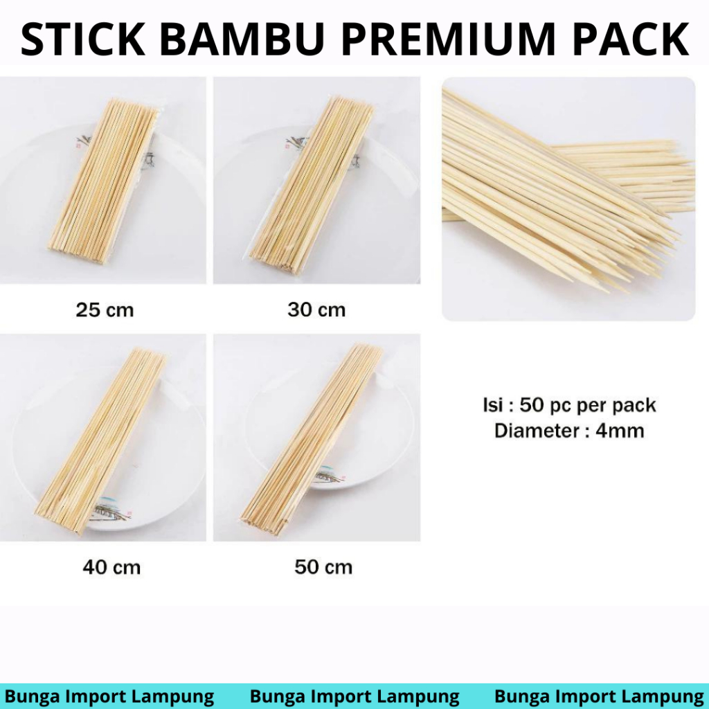 Jual Stik Bambu Premium (PACK isi 100 pcs) | Shopee Indonesia