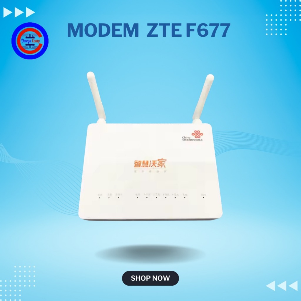 Jual MODEM XPON ZTE F677 LIKE NEW TANPA ADAPTOR | Shopee Indonesia