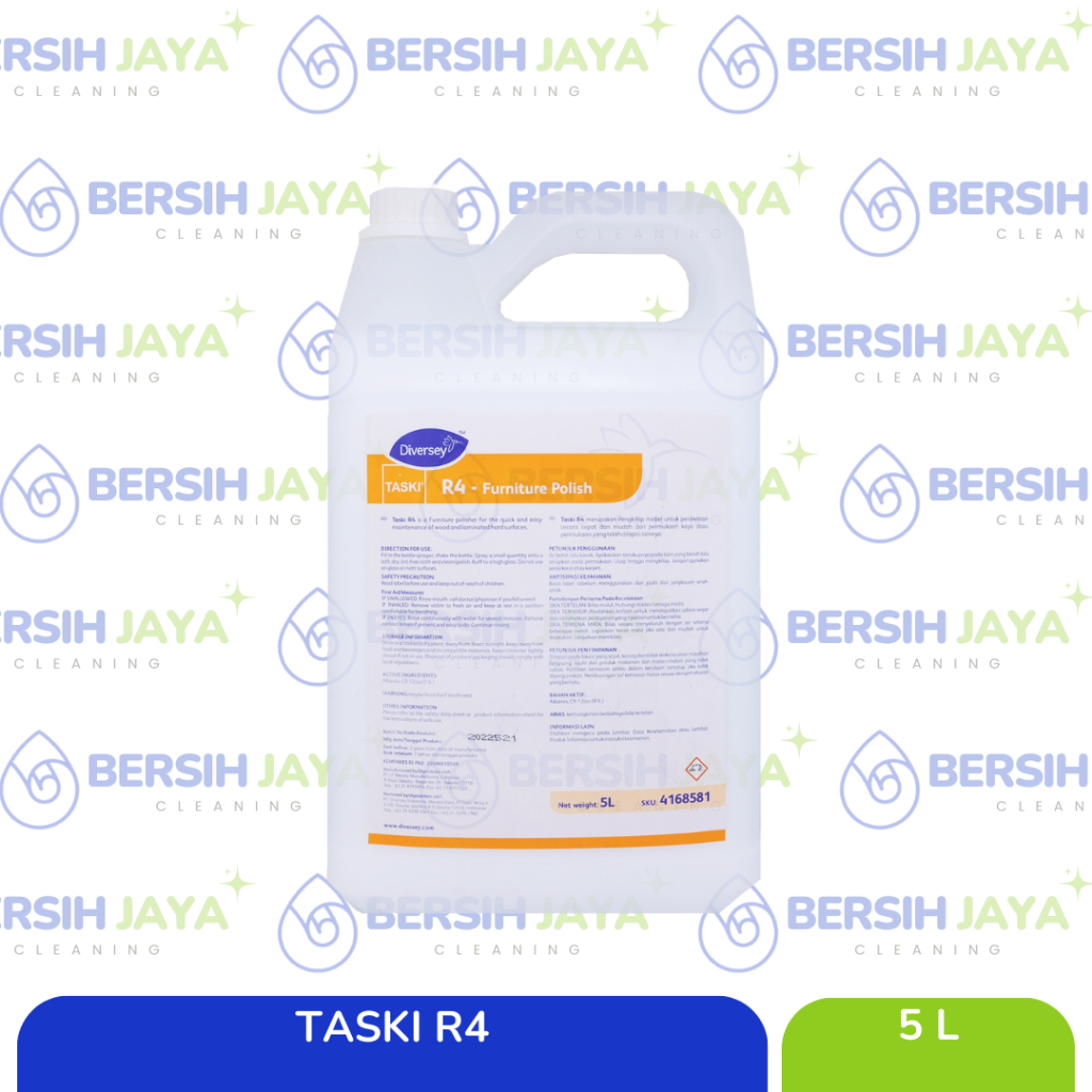 Jual Diversey TASKI R4 - 5L (Pengkilap Furniture Kayu) | Shopee Indonesia