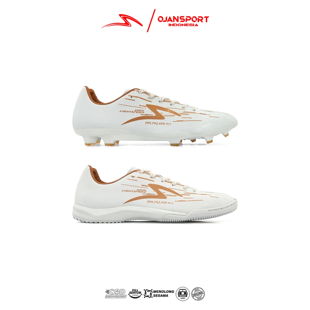 Jual SEPATU SPECS LIGHTSPEED REBORN WHITE GOLD TERBARU | Shopee Indonesia