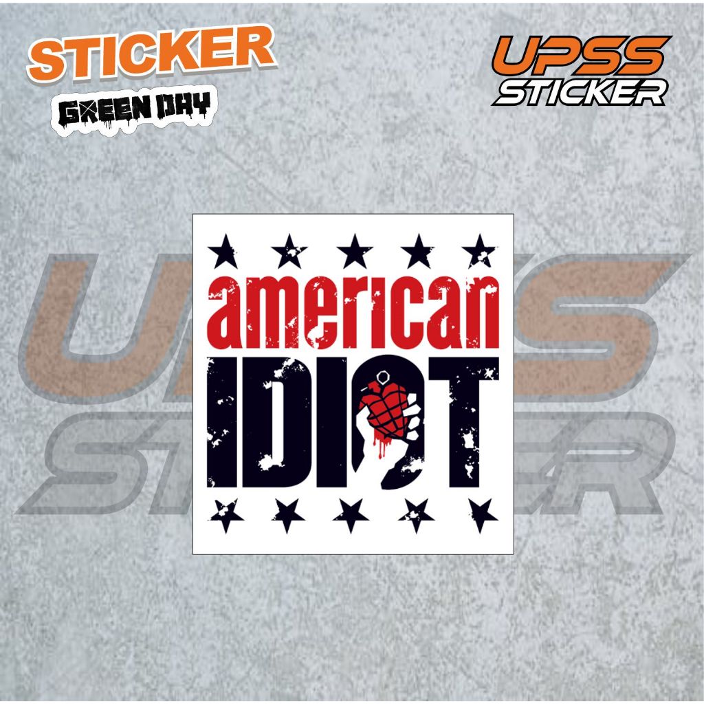 Jual Stiker Sticker Green Day ( American Idiot) Case Phone Logo Brand ...