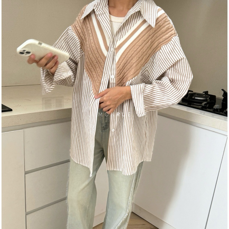 Jual MONRUE — Palmer Oversized Shirt | Shopee Indonesia