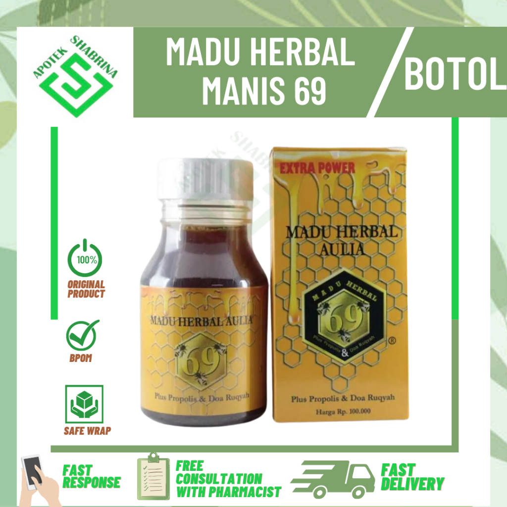Jual MADU HERBAL MANIS 69 / BOTOL / UNTUK PENYEMBUHAN BERBAGAI MACAM PENYAKIT | Shopee Indonesia