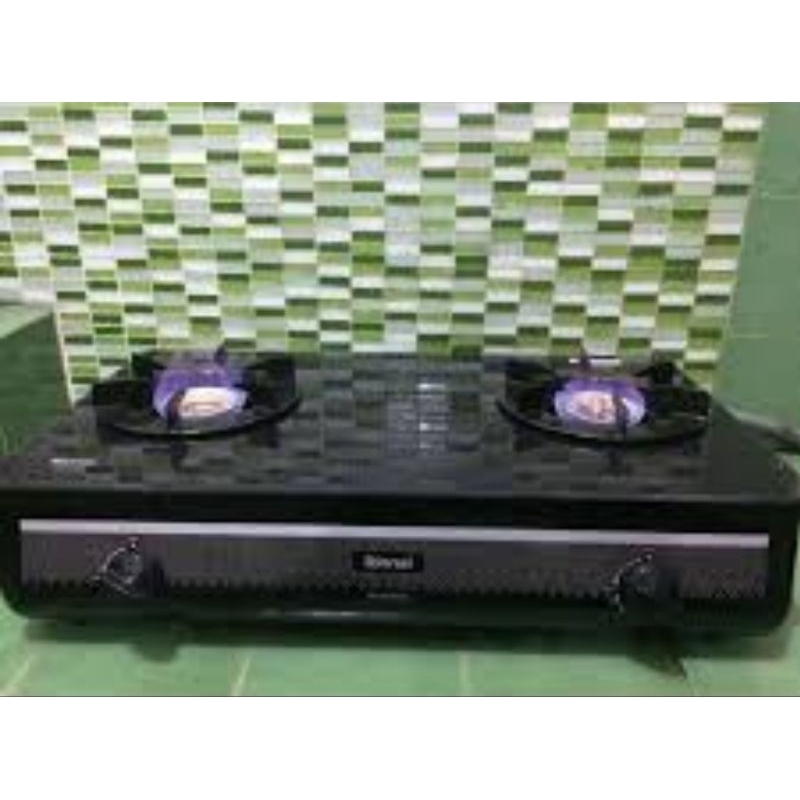 Jual RINNAI RI-712GA (B) Kompor Gas Rinnai 2 Tungku Kaca Tempered Glass RI 712 GAB RI712GAB ...