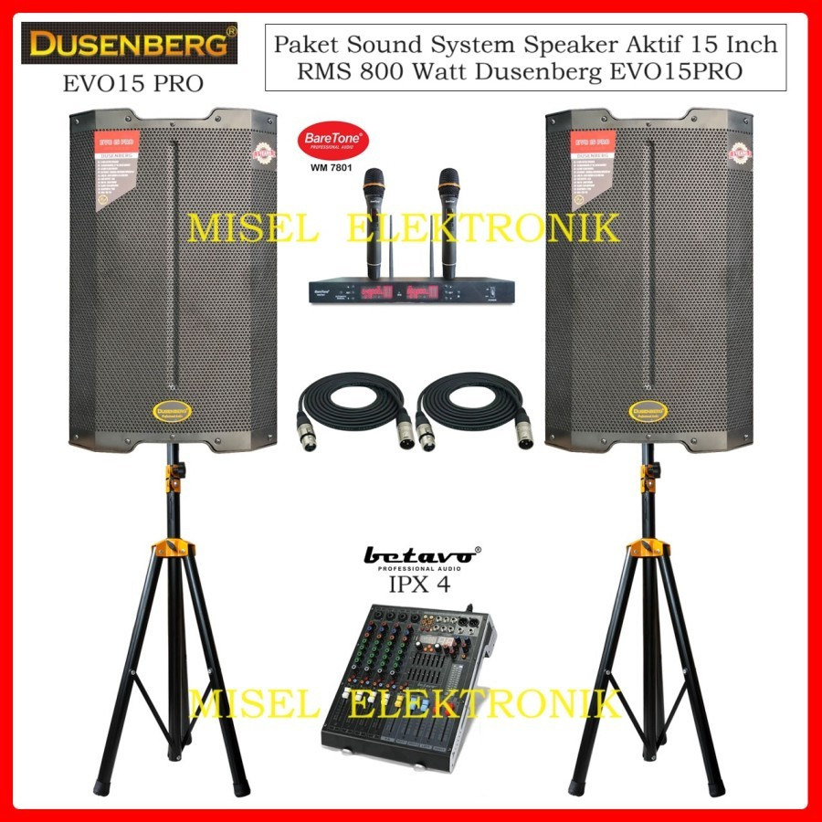 Jual Paket Sound system Outdoor Speaker 15 Inch 800 Watt Dusenberg ...