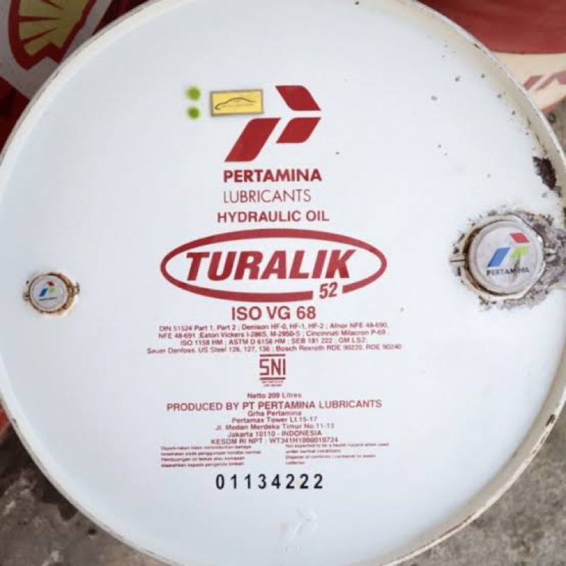 Jual Oli Hidrolik Pertamina Turalik 52 (Harga Per Liter) | Shopee Indonesia