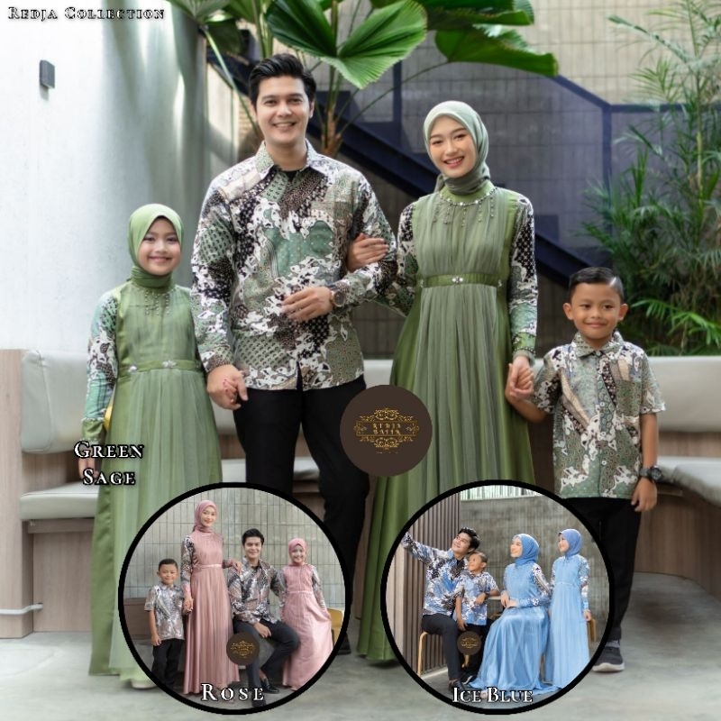 Jual COUPLE KEMEJA HEM PRIA WANITA SARIMBIT BATIK SET DRESS SERAGAM ...
