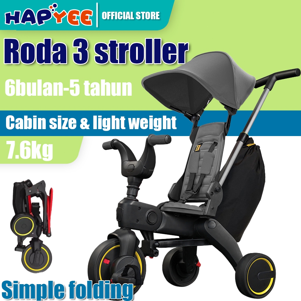 Jual HAPYEE Sepeda stroler roda tiga anak lipat anak 1 tahun sepeda ...