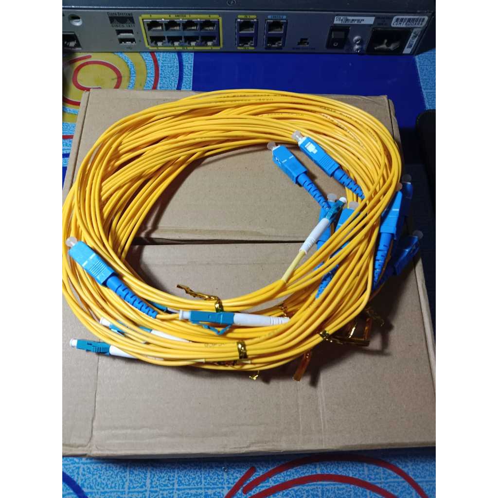 Jual PATCHCORD FIBER OPTIK SC TO LC UPC PANJANG 3MTR [SIMPLEX] | Shopee ...