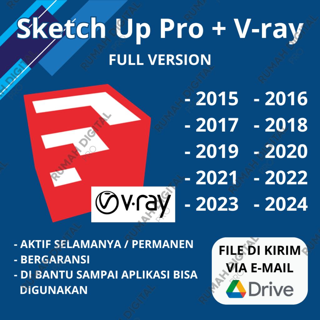 Jual (RDP) SKETCHUP PRO 2024 2023 2022 2021 2020 2019 2018 2017 2016 2015 Full Ver (WIN ...