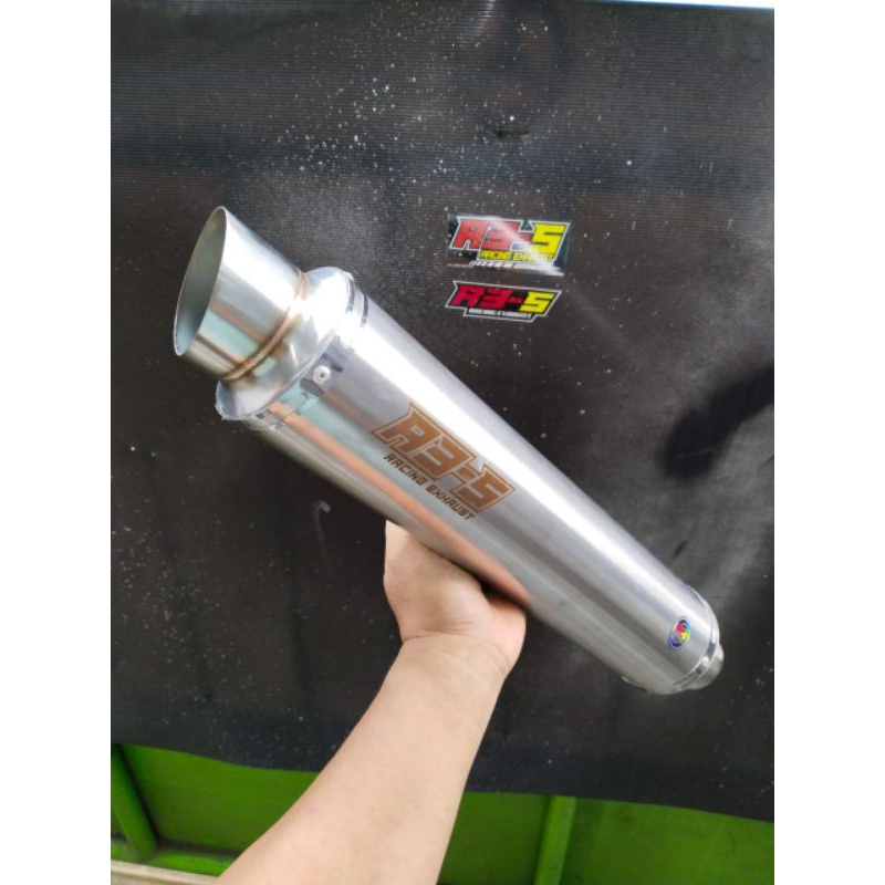 Jual silencer knalpot a3-s long titan p35 p40 inlet 50/51mm | Shopee Indonesia