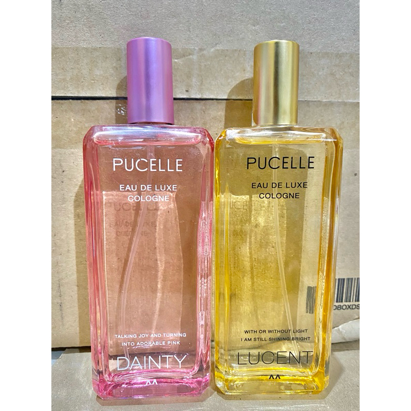 Jual PARFUME PUCELLE EAU DE LUXE COLOGNE PINK DAINTY DAN GOLD LUCENT ...