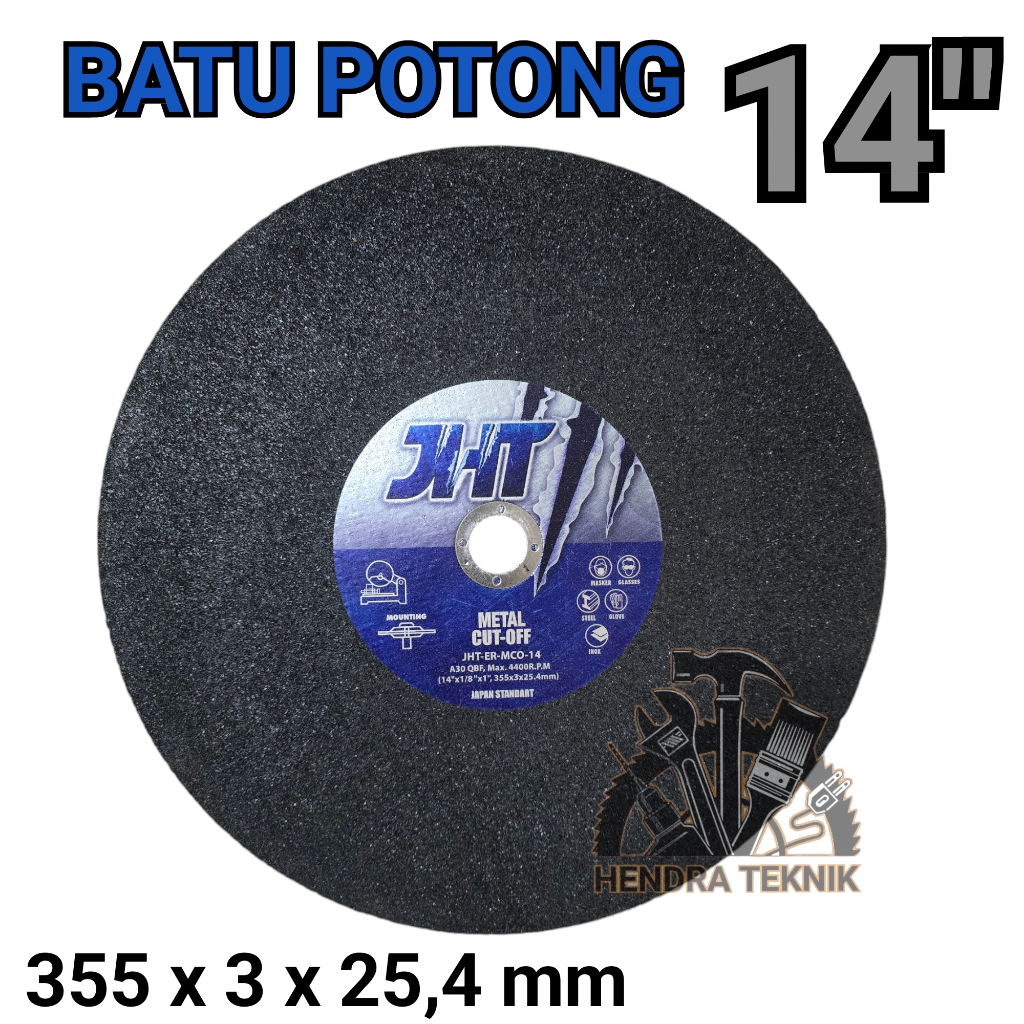 Jual BATU GRINDA POTONG BESI 14 inci X 3mm MATA POTONG RESIN BOND CUT ...