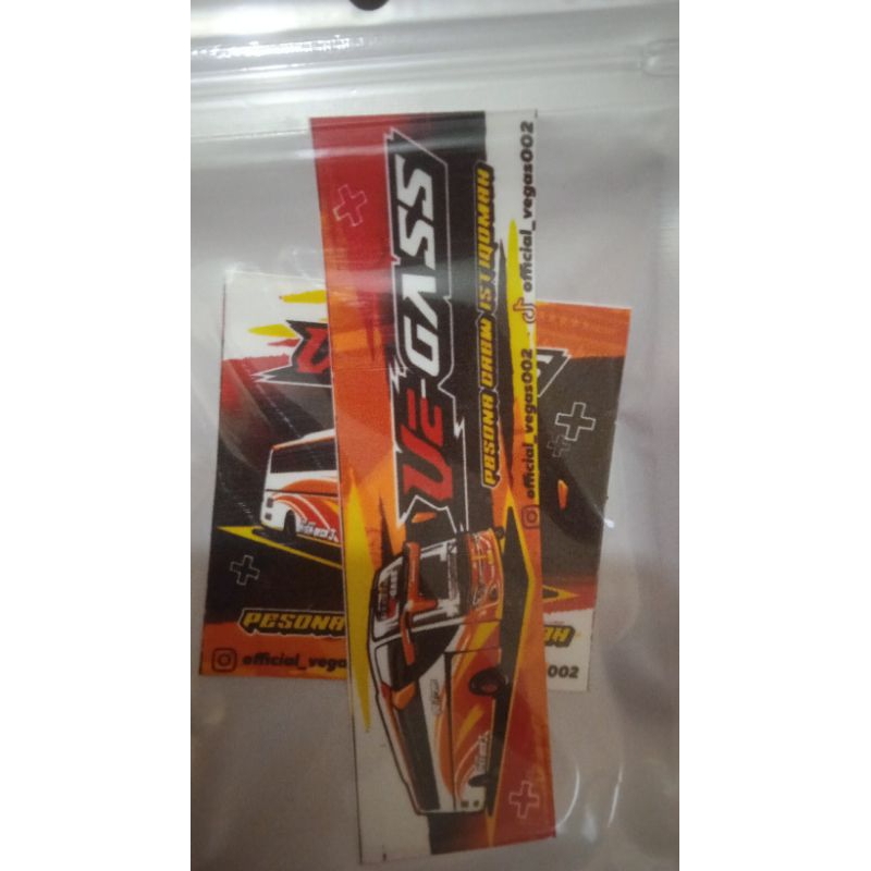 Jual Stiker bus asli PO paket QQ TRANS vegas | Shopee Indonesia