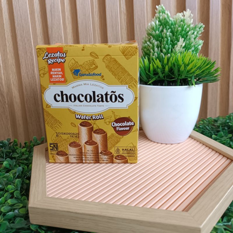 Jual CHOCOLATOS WAFER ROLL CHOCOLATE 1 Box isi 24 x 8,5 gram | Shopee ...