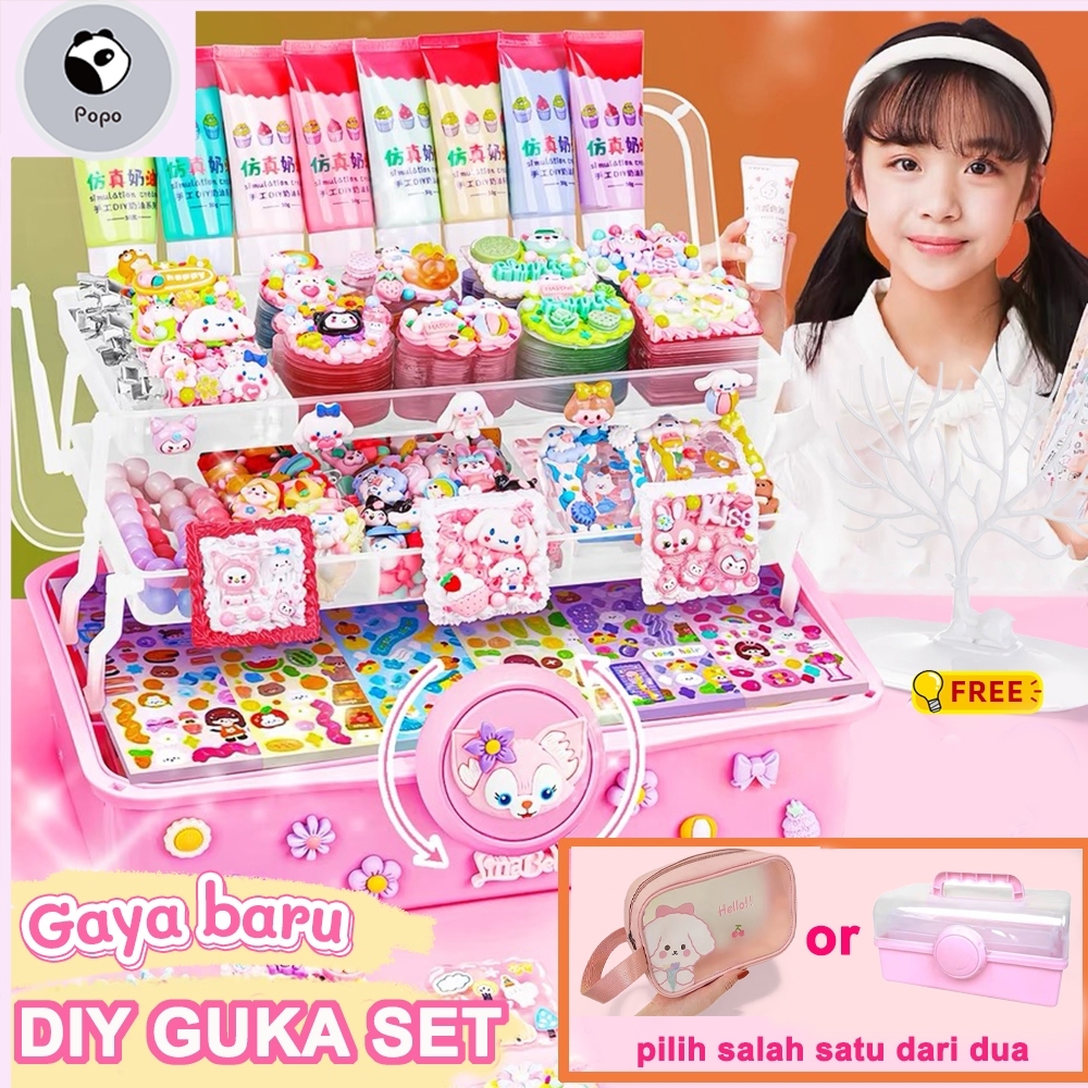 Jual POPO (Free display)942pcs DIY Gantungan Kunci Guka Set DIY Keychain Main Anak Perempuan ...