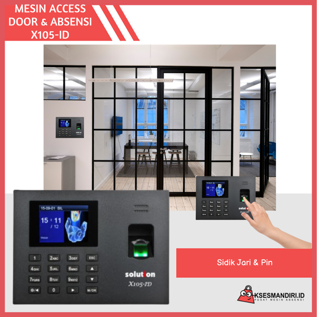 Jual Mesin Absensi Fingerprint Solution X105-ID | Shopee Indonesia