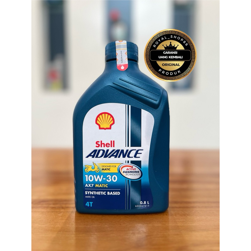 Jual OLI SHELL AX7 MATIC 10W-30 800 ML ORIGINAL OLI SHELL MOTOR SCOOTER ...