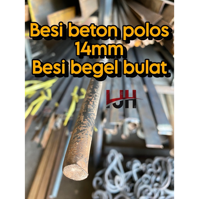 Jual Besi beton polos 14mm besi behel bulat , ukuran panjang tersedia ...