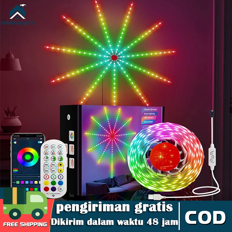 Jual FIREWORK LED MAGIC COLOR LAMP - LAMPU LED MODEL KEMBANG API - LED ...
