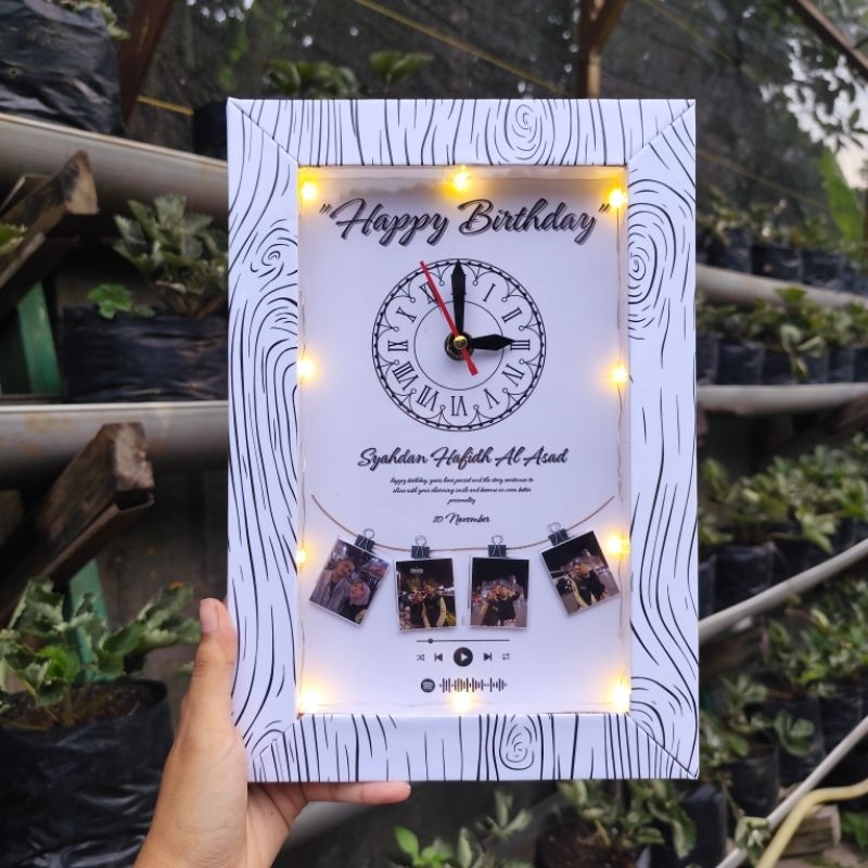 Jual Jam custom frame custom hadiah gift untuk ulang tahun gift ...