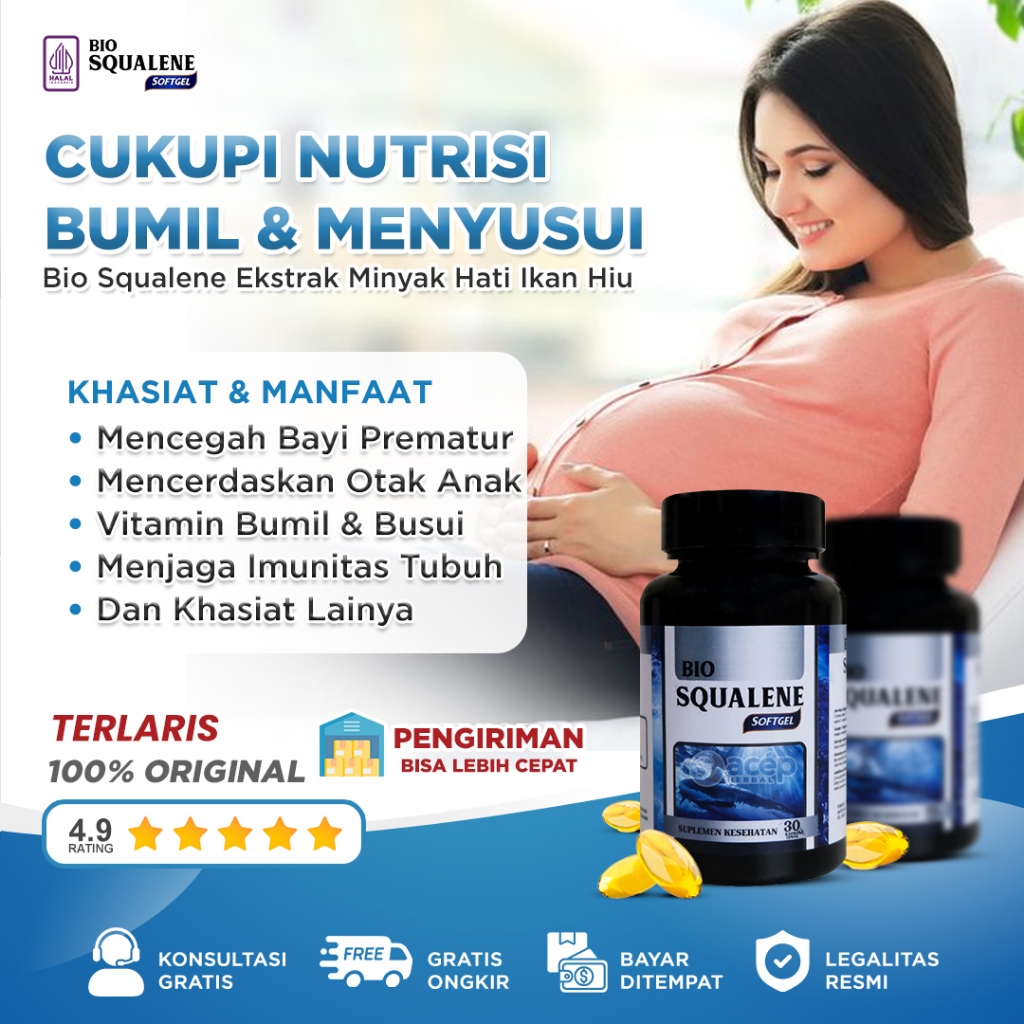 Jual Vitamin Ibu Hamil Trimester 1 dan 2 DHA Asam Lemak Omega 3 6 9 Kalsium Untuk Ibu Menyusui ...