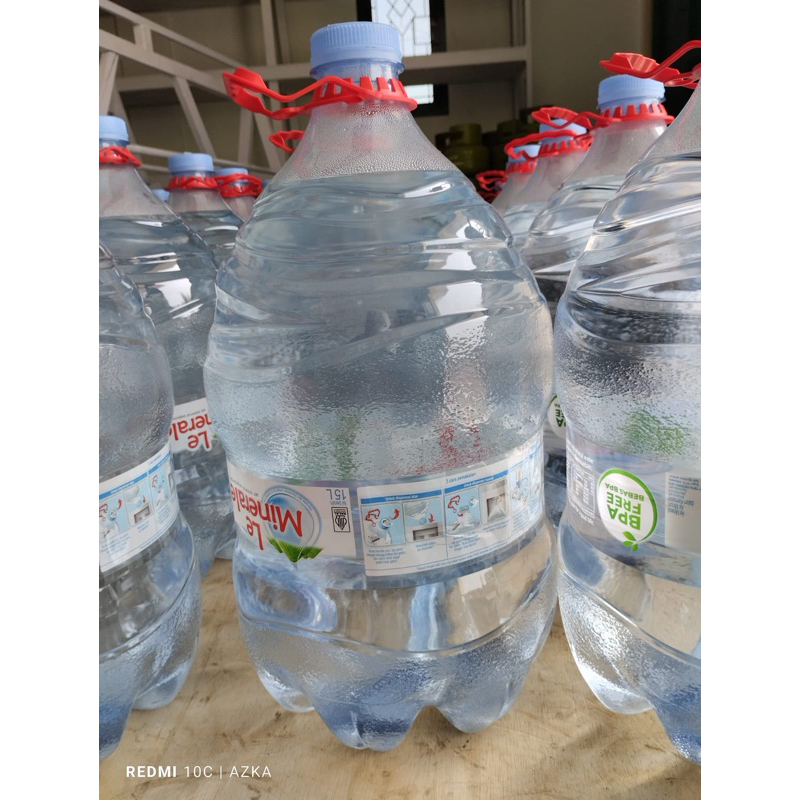 Jual Air Galon Le Mineral 15 Liter (Air+Galon) Minimal Pesan 2 | Shopee ...