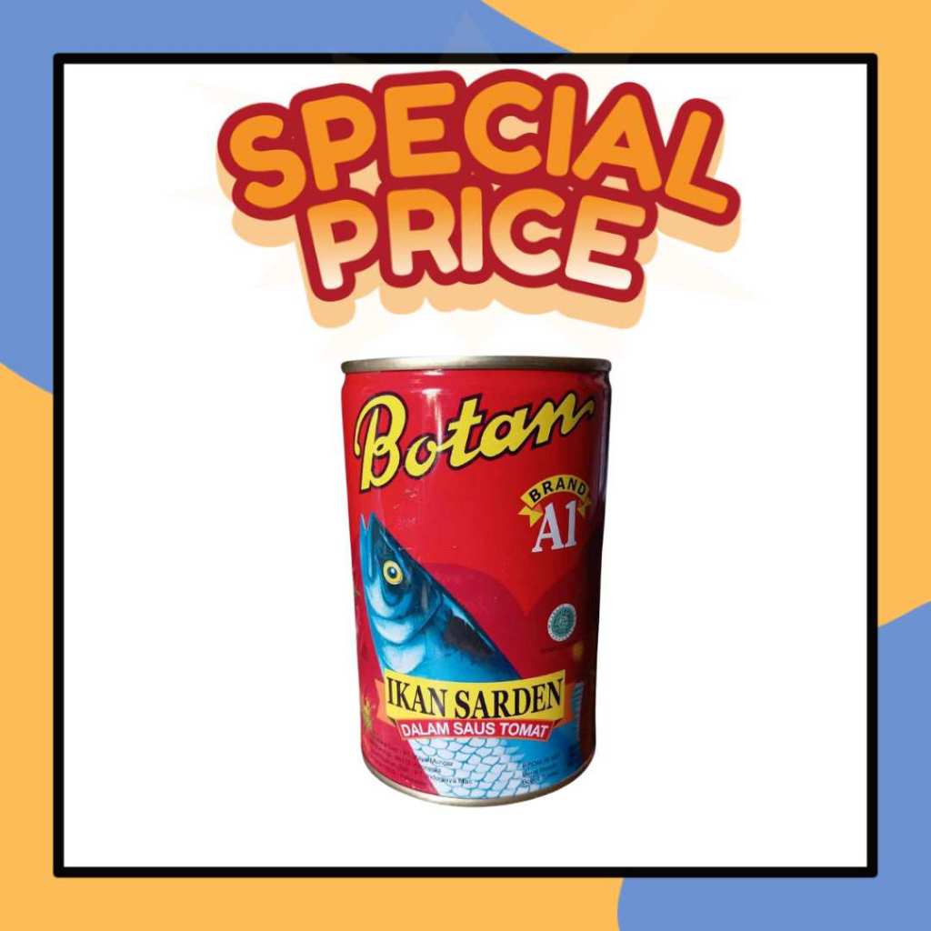 Jual Botan Sarden Mackarel 425gr Sardines Ikan Kaleng Saos Tomato Chili ...