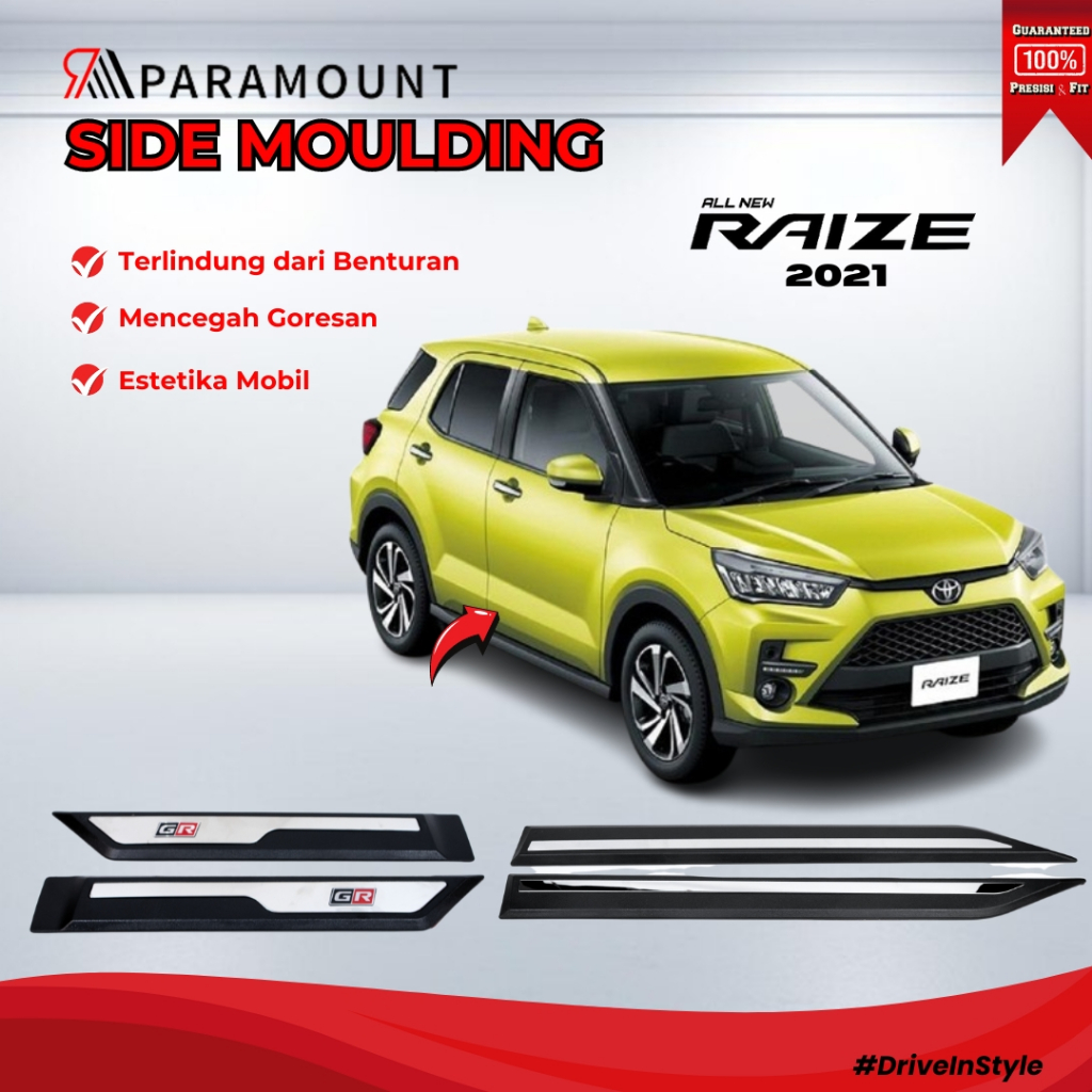 Jual Side Body Moulding / List Body Samping Raize GR - Paramount Auto ...