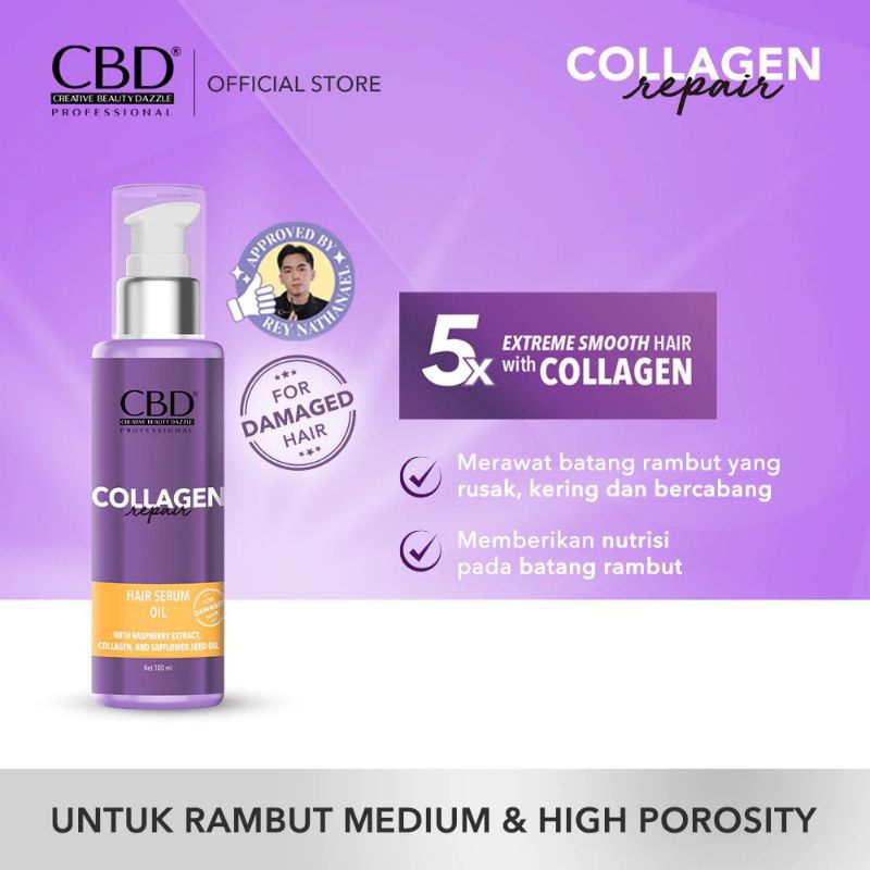 Jual CBD KERATIN PRO hair vit daily Spray/COLLAGEN REPAIR SERUM OIL ...