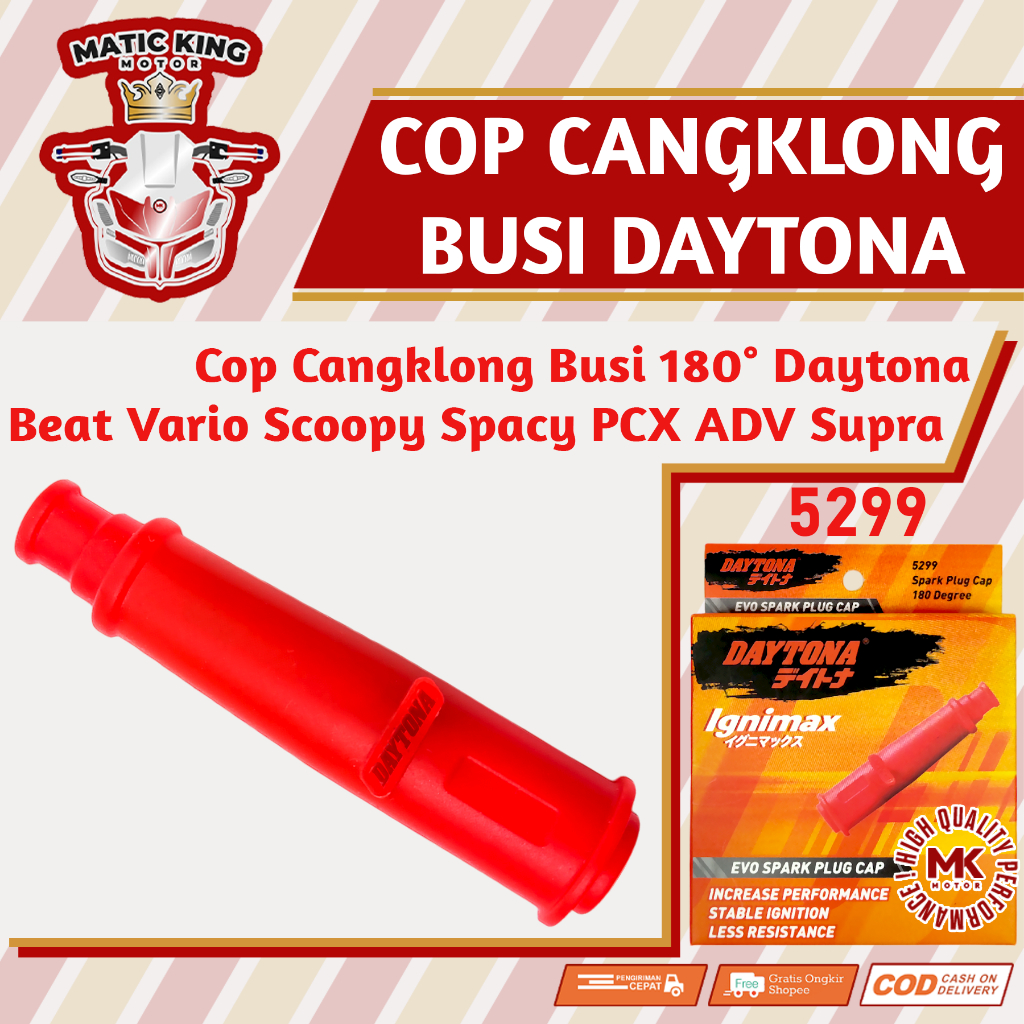 Jual Daytona Cap Cop Cangklong Tutup Kop Kepala Busi Beat Vario Genio ...